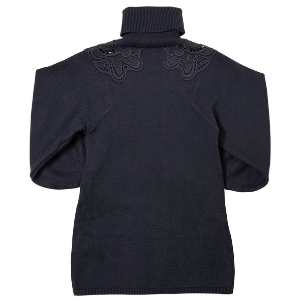 Chloé Girls Dark Navy Wool Blend Dress (Mini-Me) – Petit New York